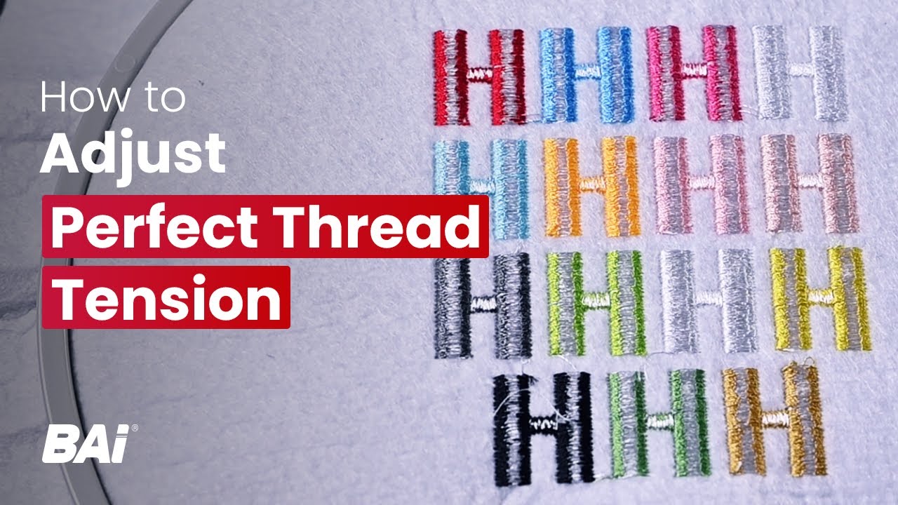 How to Perfectly Adjust Thread Tension on Your Embroidery Machine (For ...
