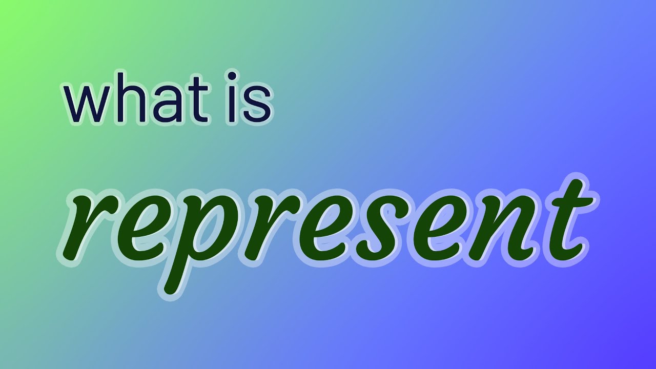 Represent - 260 English Vocabulary Flashcards - YouTube