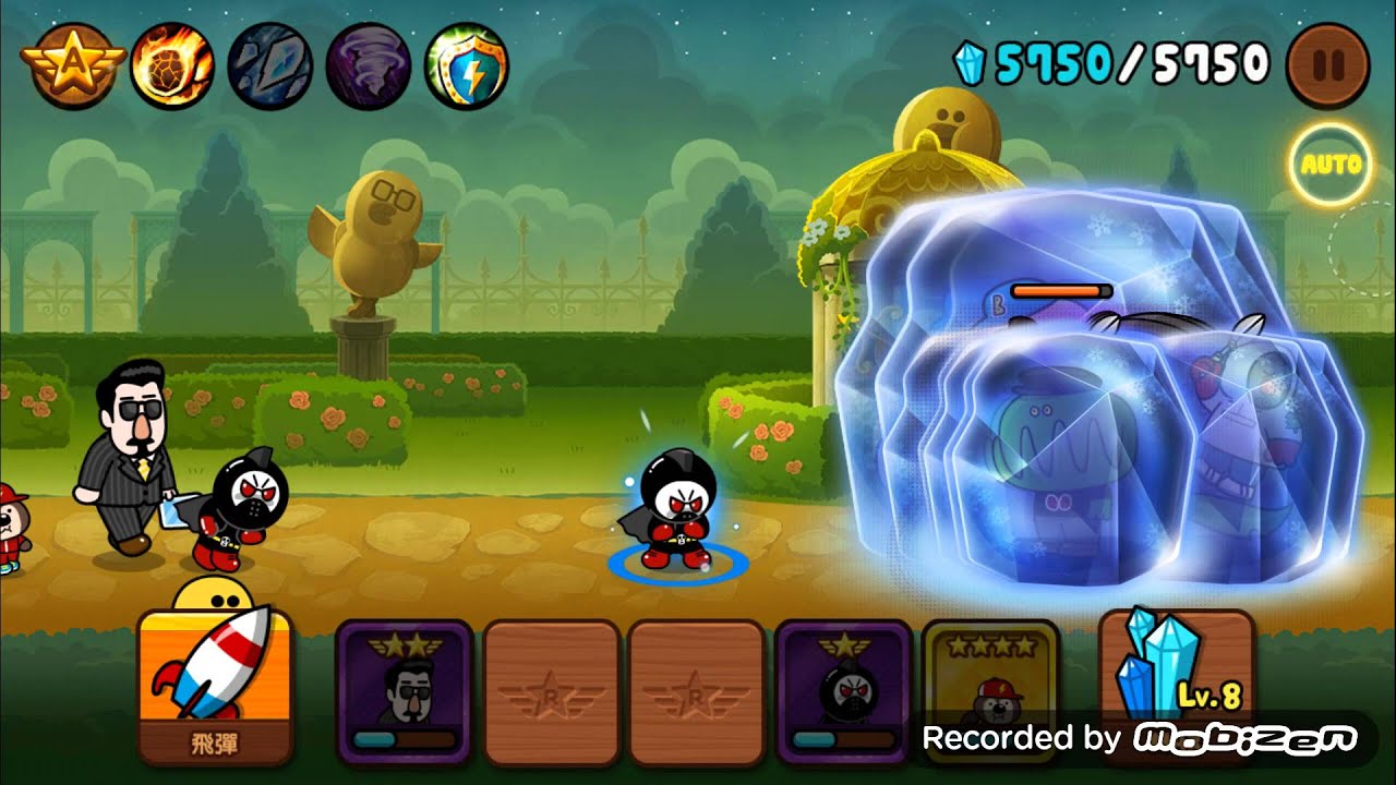 Line Rangers－黑衣饅頭人的站位足以讓KSM轟到塔 - YouTube