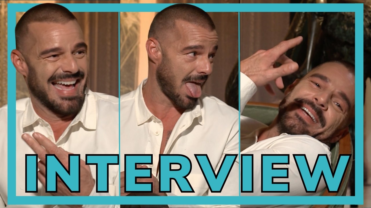 RICKY MARTIN INTERVIEW on becoming fake high in PALM ROYALE | Leslie ...