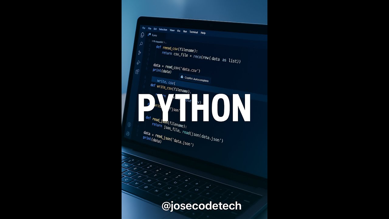Leer y Escribir Archivos CSV y JSON con Python y Copilot – Curso Práctico - YouTube