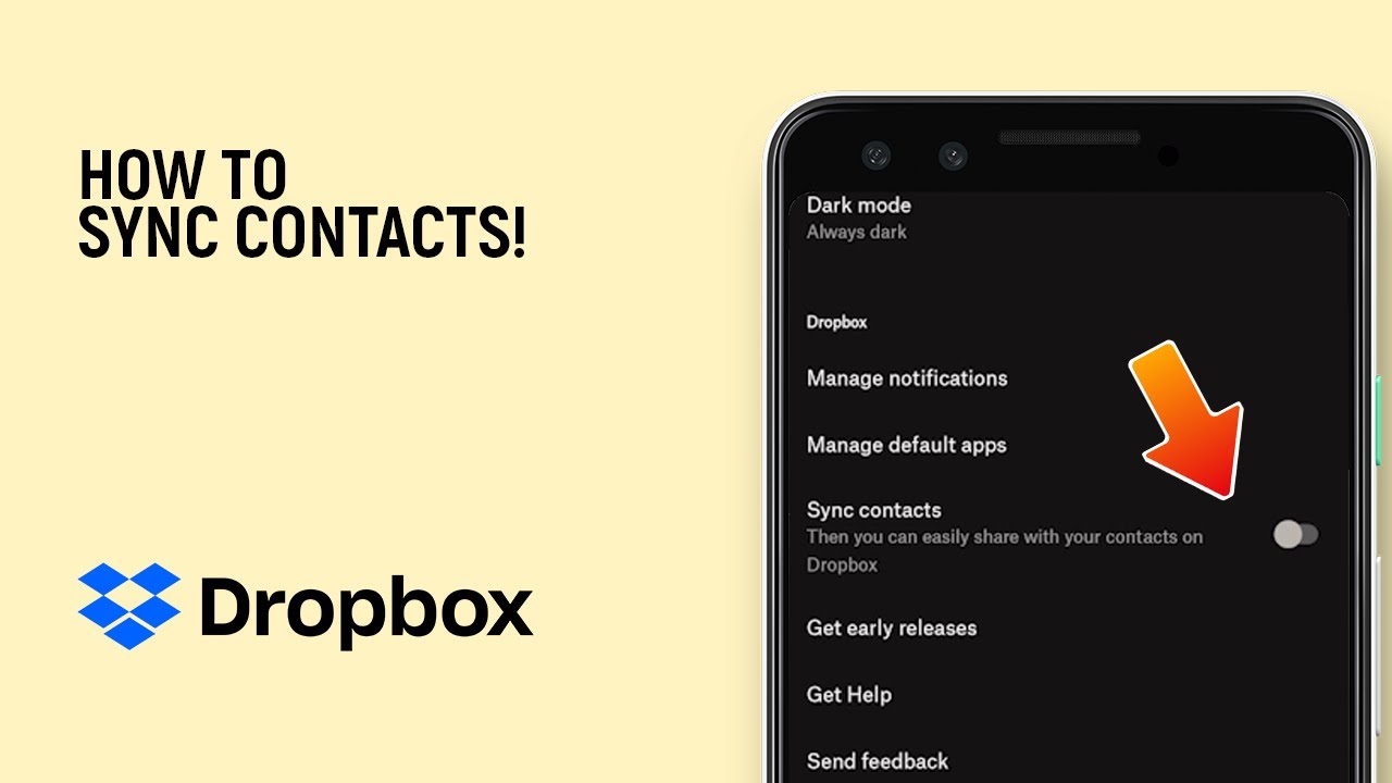 How to Sync Contacts in Dropbox [EASY] - YouTube