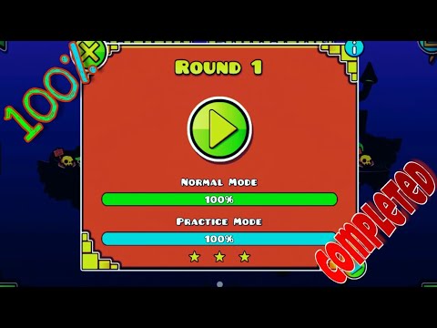 Geometry dash World Round 1 level Full Completed - YouTube