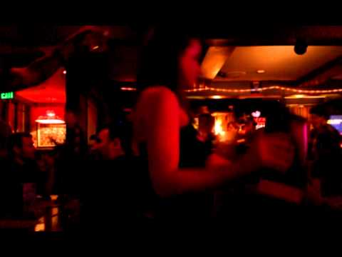 Conga line at Porn Star Karaoke in Burbank
