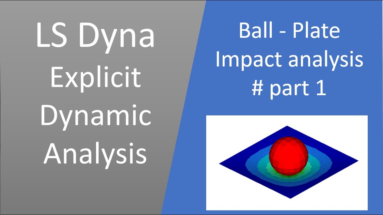 LS Dyna | Ball plate impact analysis | part 1 - YouTube