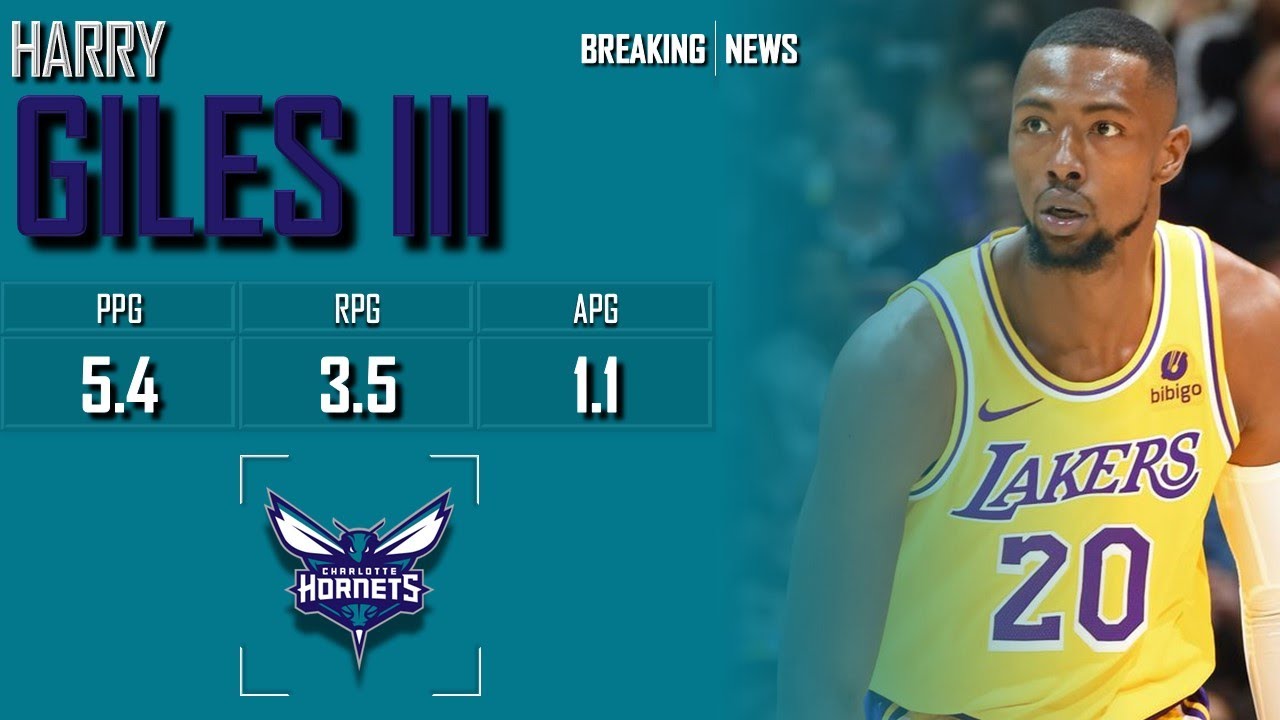 𝐁𝐑𝐄𝐀𝐊𝐈𝐍𝐆 𝐍𝐄𝐖𝐒: Harry Giles III Signs One-Year Deal With Charlotte ...