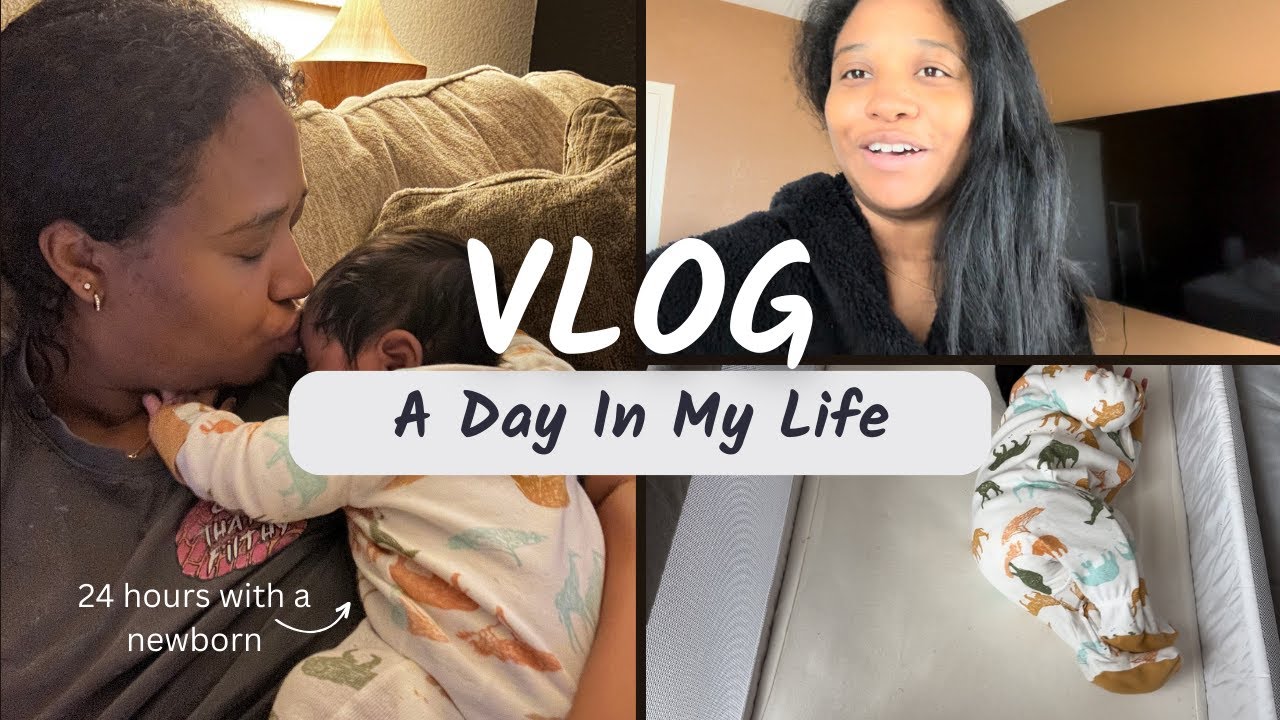 24 hours with a Newborn | Mommy Vlog | Day in the Life - YouTube