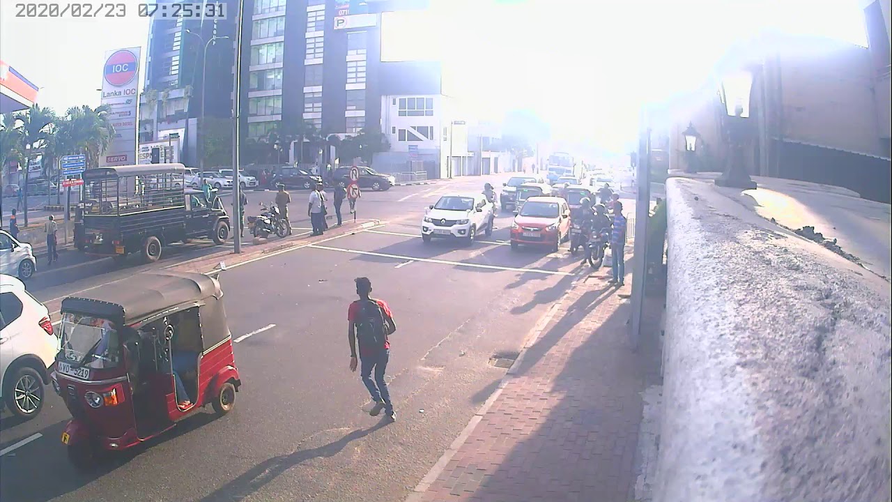 CCTV Accident Borella Junction - YouTube