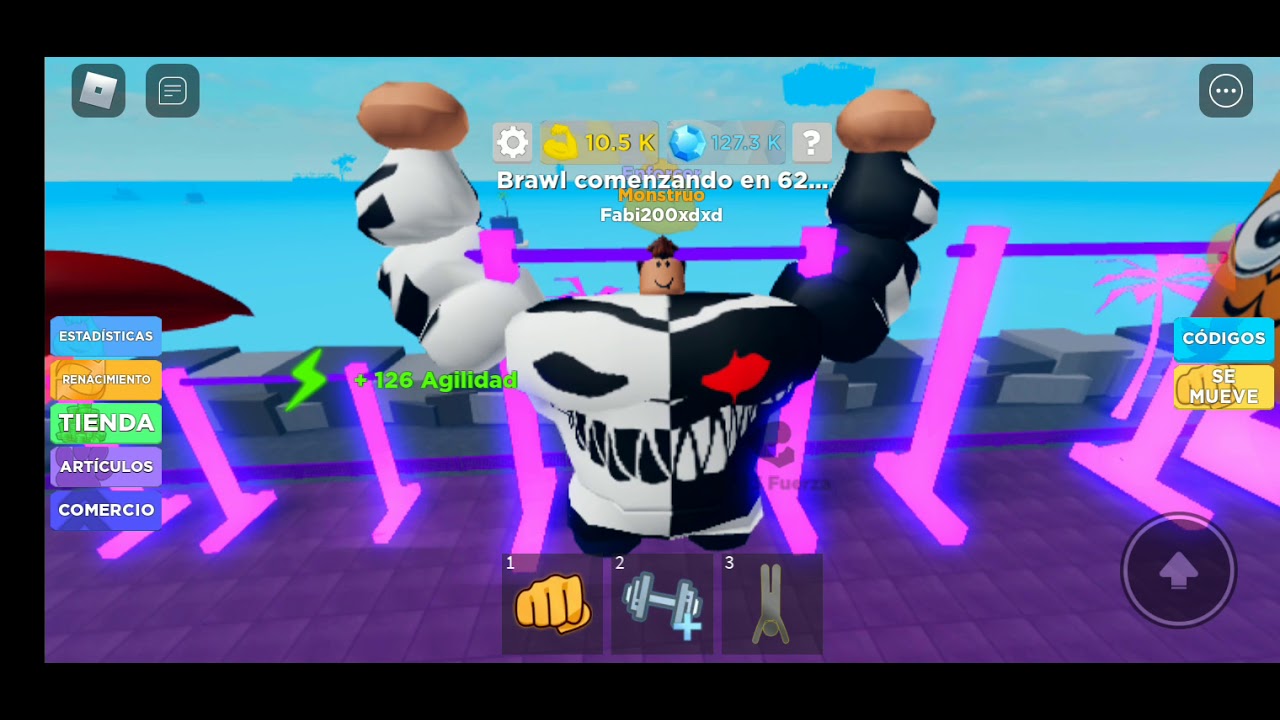 "Como ser el mas fuerte en muscle legends" (15K) PT1: - YouTube