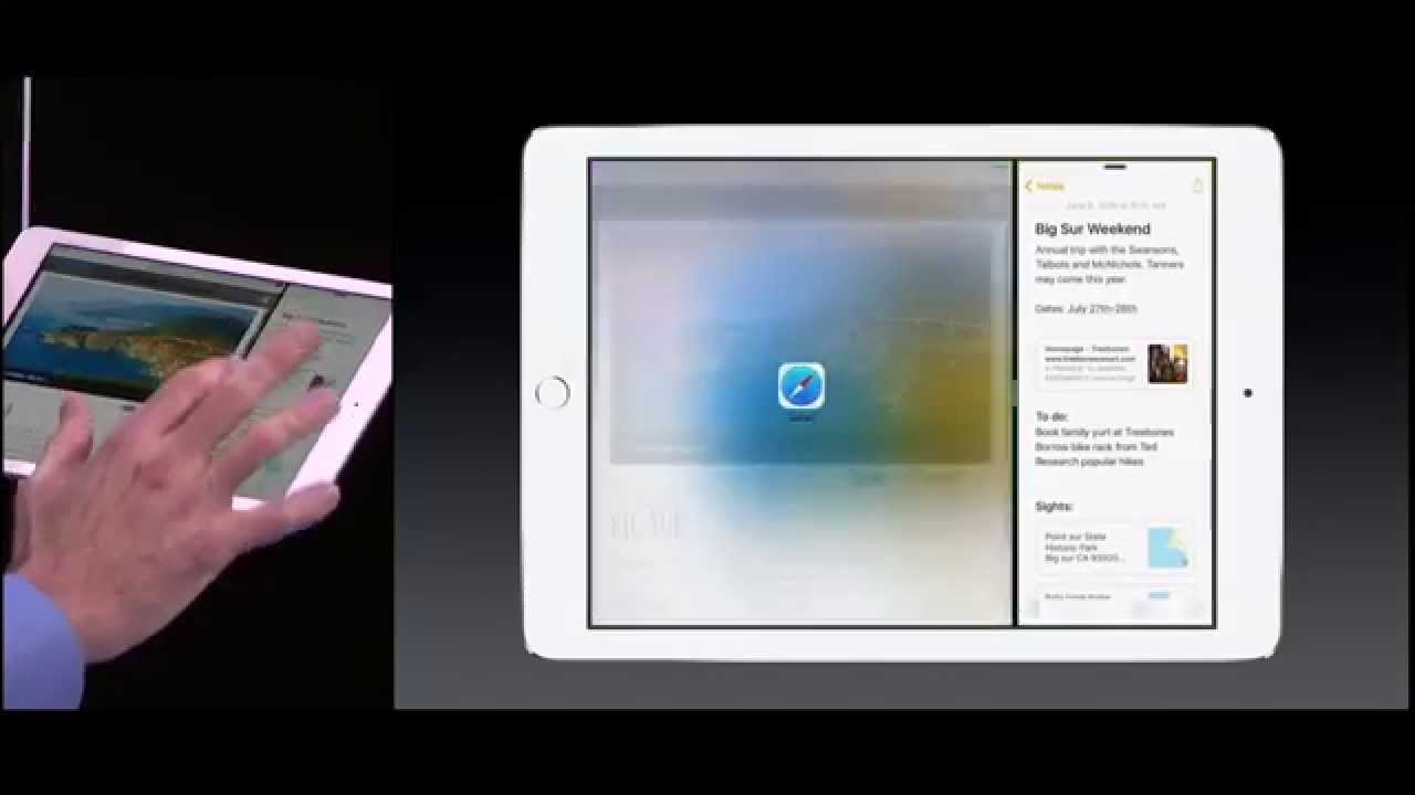 WWDC15 - iOS 9 Multitasking demo by Craig Federighi - YouTube