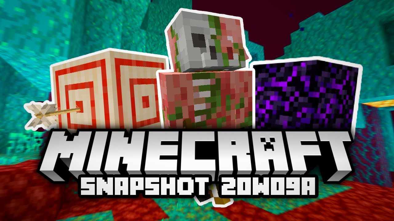 BLOCCO BERSAGLIO E OSSIDIANA PIANGENTE! | Minecraft ITA Snapshot 20w09a - YouTube