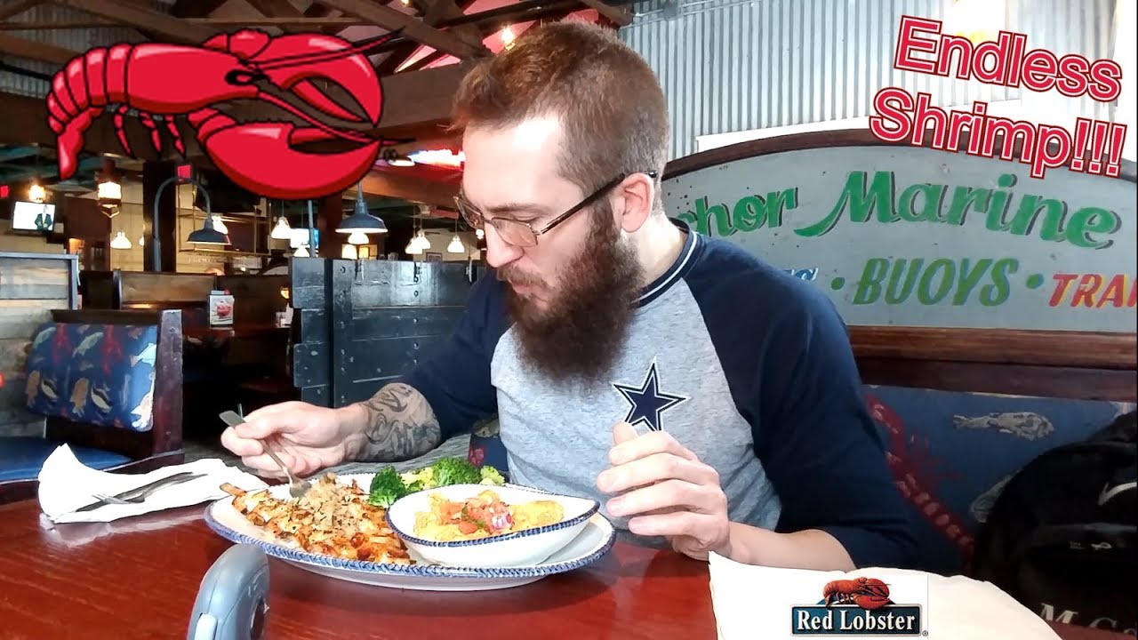 Red Lobster's Endless Shrimp, max out meal - YouTube