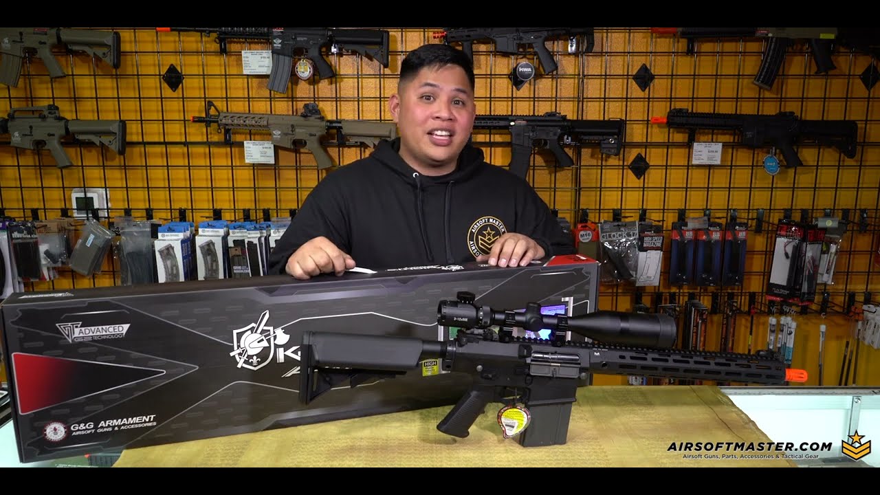 Knights Armament SR-25 AEG By G&G Armament - YouTube