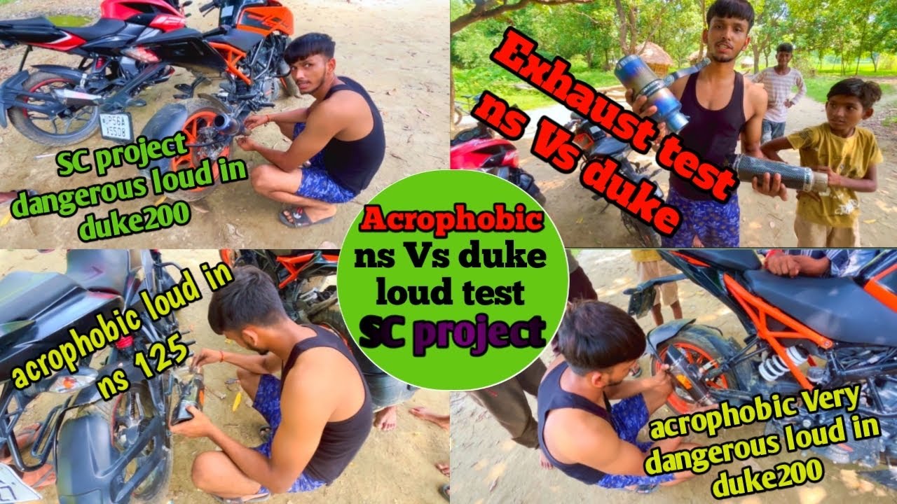 Ns vs duke loud test || acrophobic vs sc project || duke 200 vs ns 125 ...