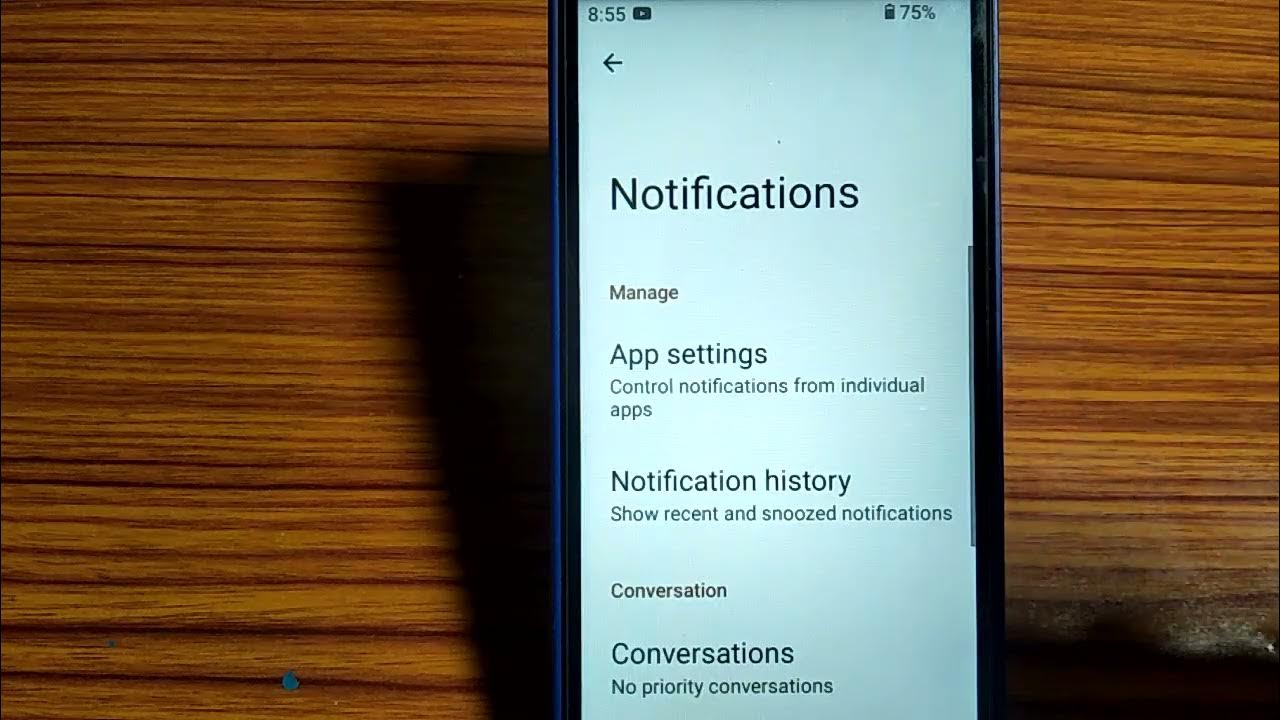 how to turn off hide silent notifications in status bar? - YouTube