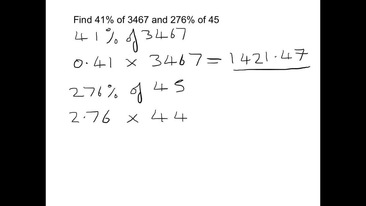Year 8: Fractions, Decimals and Percentages 4 - YouTube