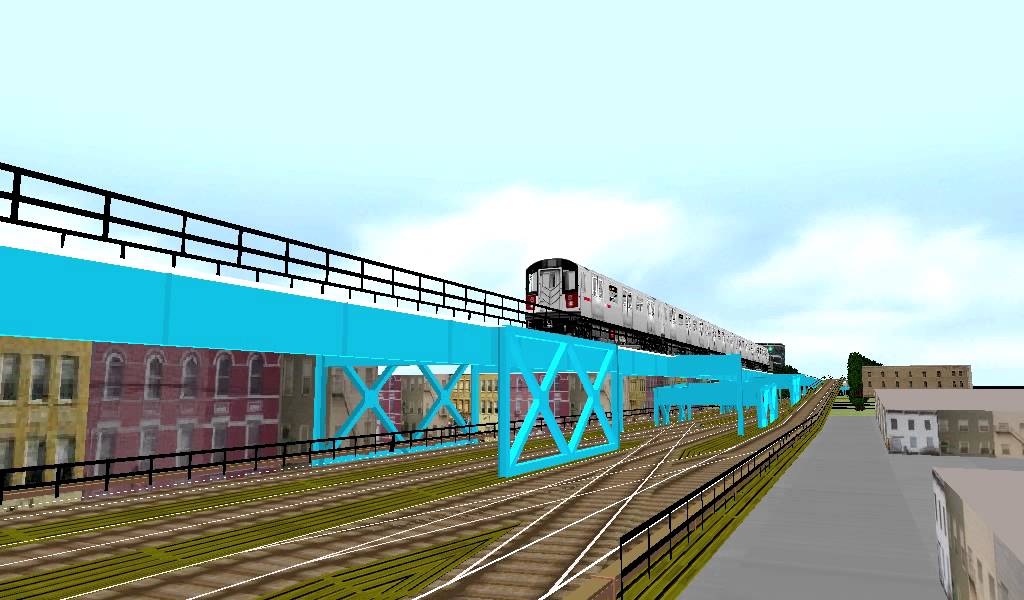 OpenBVE: R142B 5-car testing on (7) - YouTube