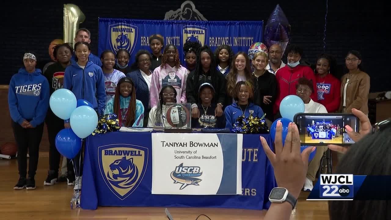 Bradwell Institute celebrates signings - YouTube