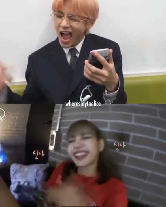 V BTS and Lisa BLACKPINK || taelice rapp together 😱 - YouTube