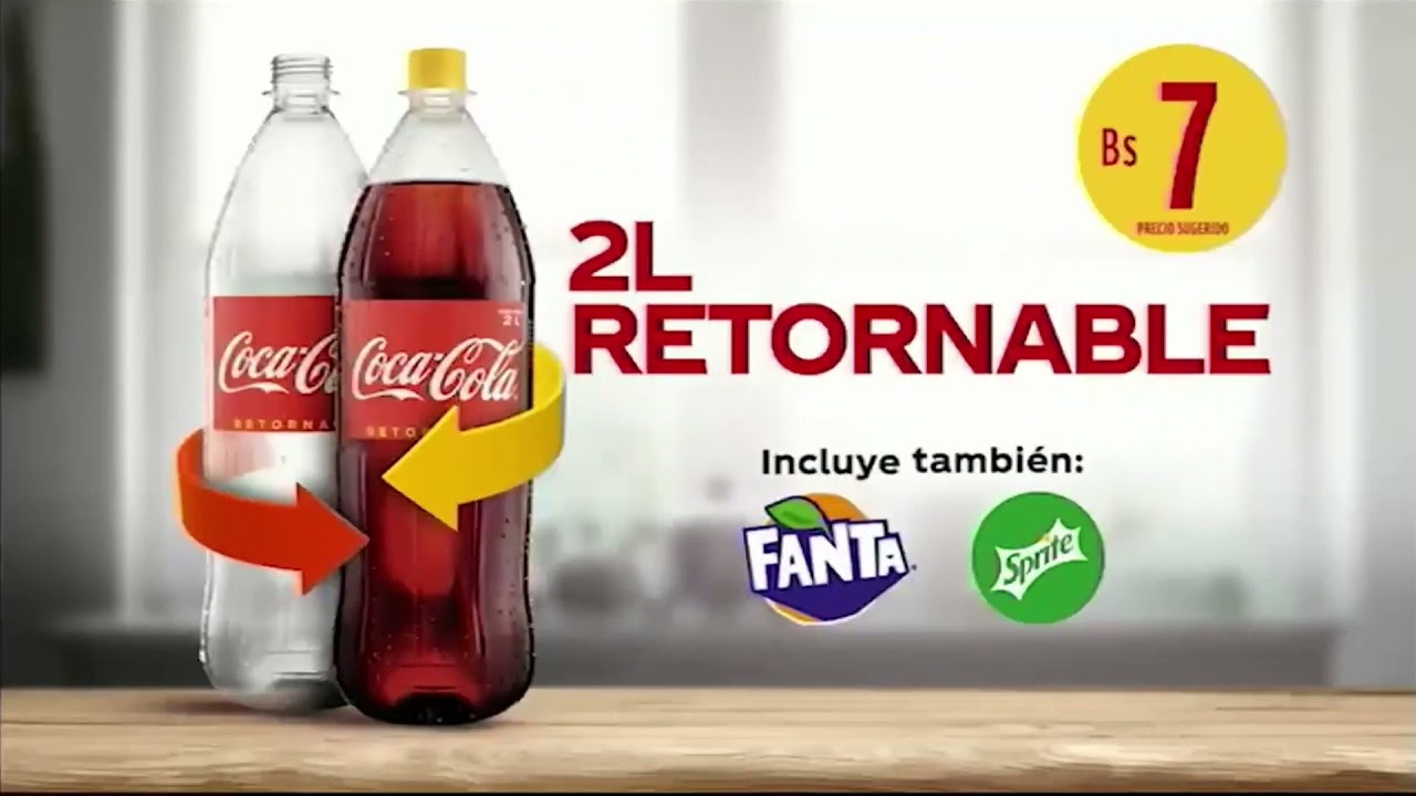 COCA-COLA - 2 Litros retornable a 7 Bs. (Bolivia 2021) - YouTube