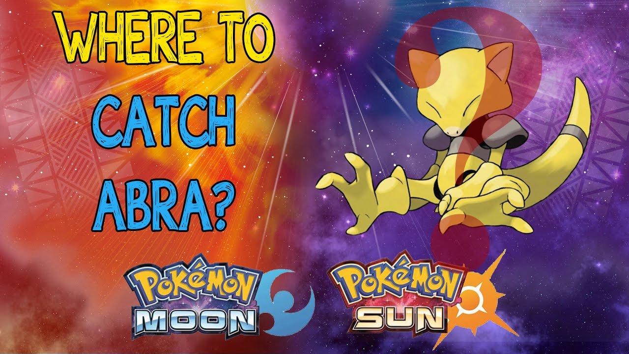 WHERE'S ABRA?!?!? Pokemon Sun and Moon! - Where to Catch Abra! Early ...