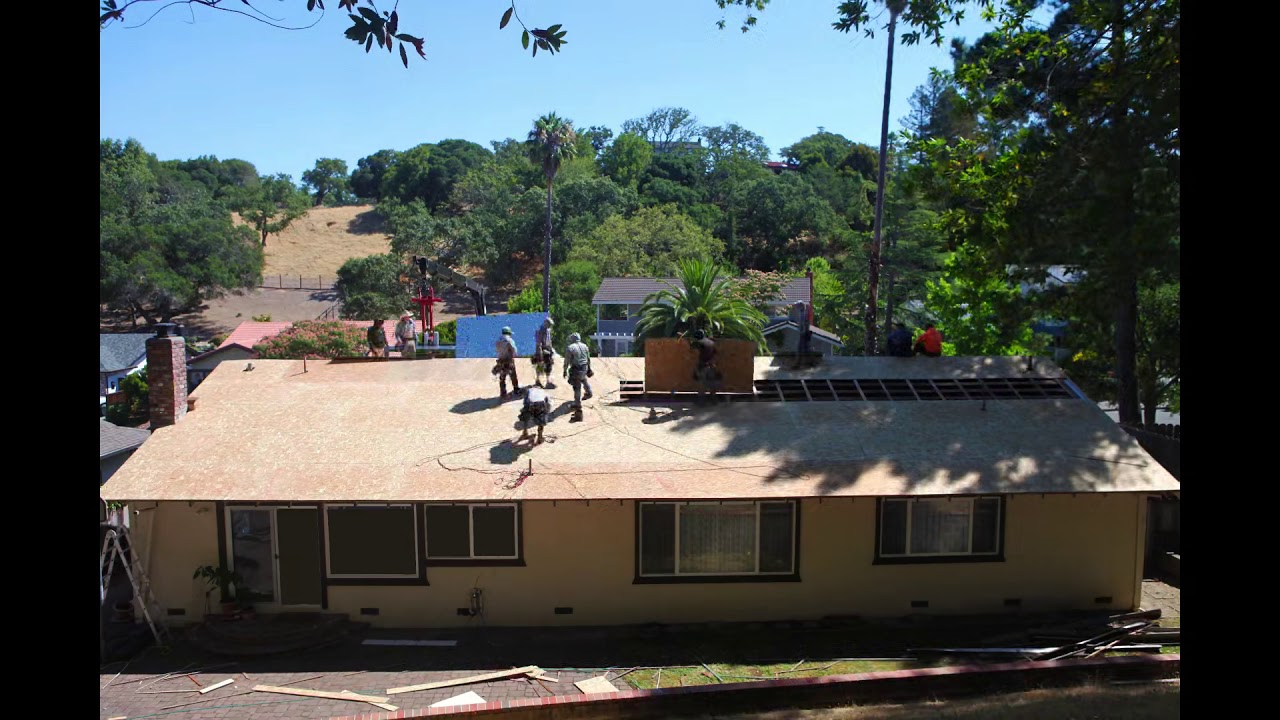Re-roof with sheathing - YouTube