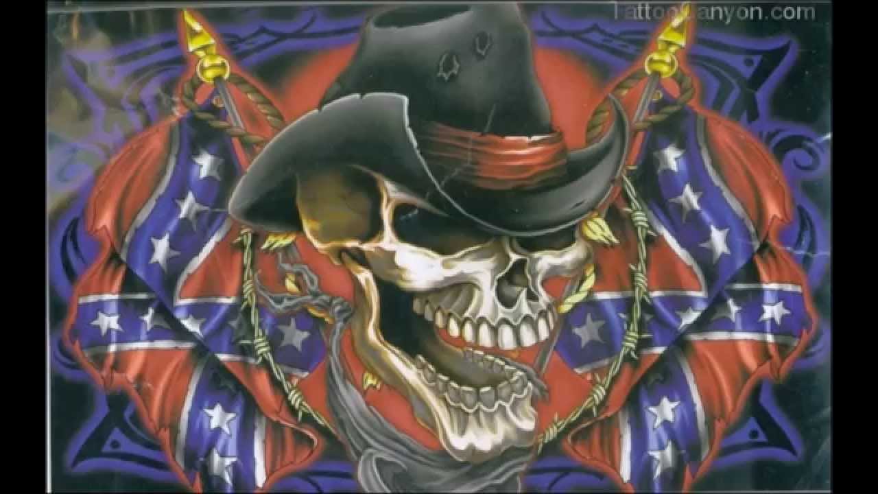 Rebel Flag Fox Racing Tattoo