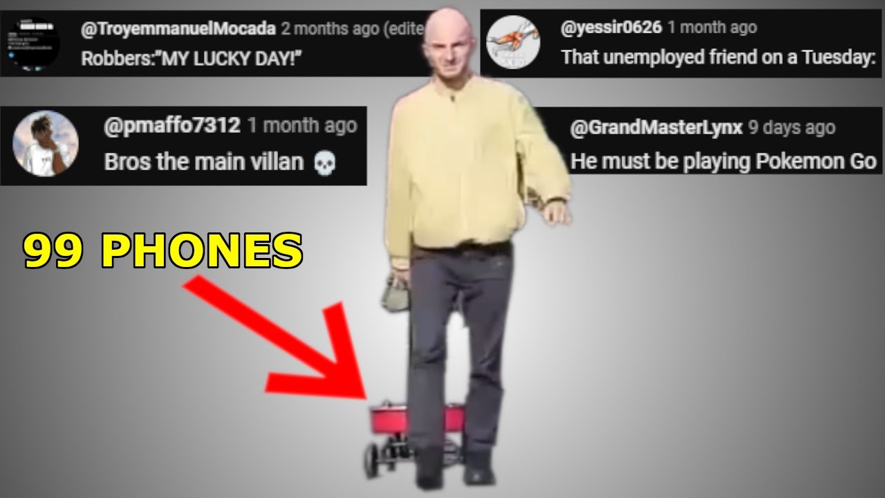 Why did he carry 99 PHONES? - YouTube