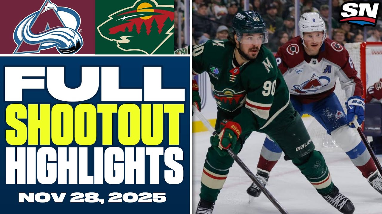 Colorado Avalanche at Minnesota Wild | FULL Shootout Highlights ...