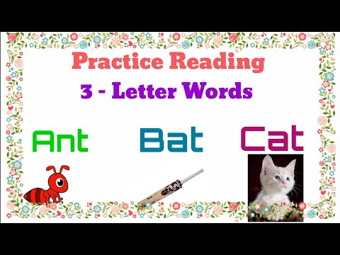 Reading 3 letters word - YouTube