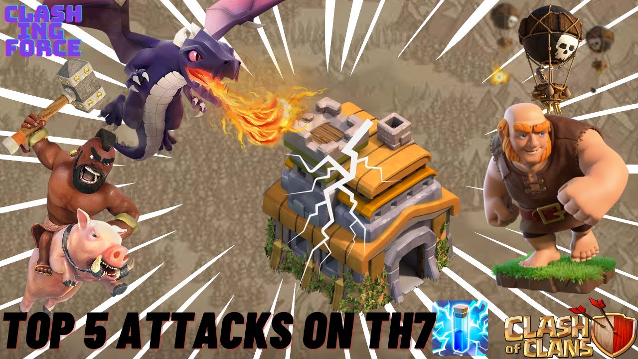 Th7 War Attack Tutorial | Coc | ClashingForce | Attack Guide Coc | How ...