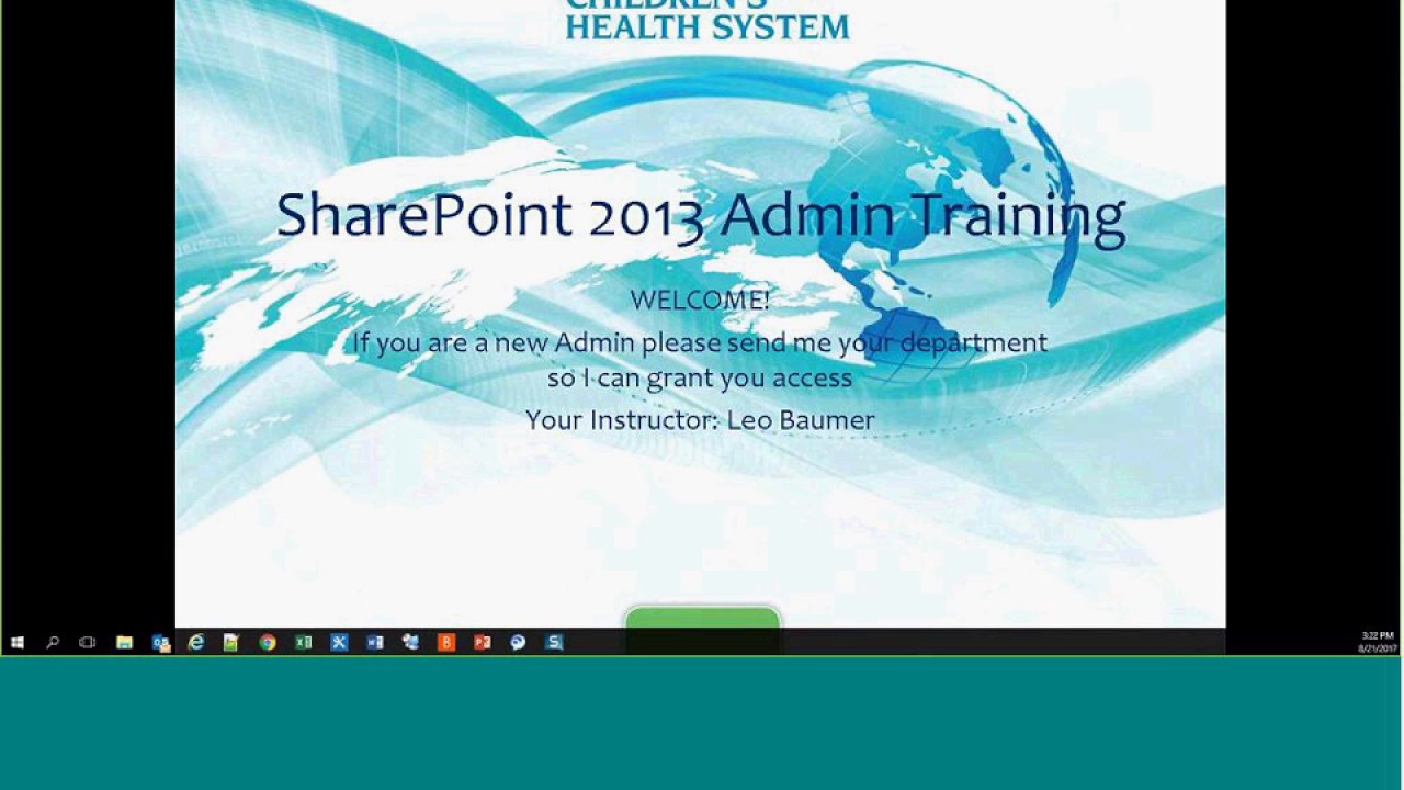 SharePoint 2013 Admin Training - YouTube