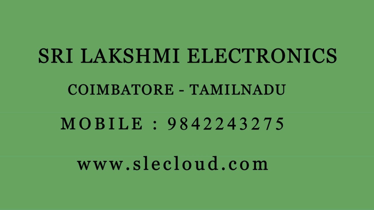 SRI LAKSHMI ELECTRONICS (2020 PROMO VIDEO) - YouTube