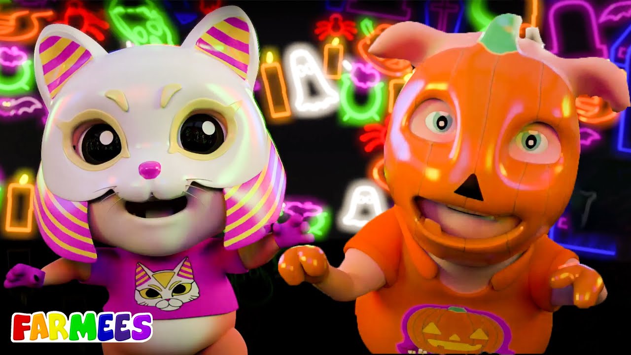Scary Peek A Boo Halloween Song & Cartoon video for Kids - YouTube
