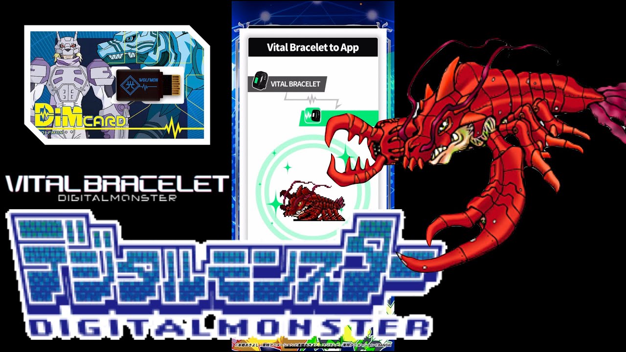 DIGIMON Vital Bracelet / Vital Hero - EBIDRAMON || EX3 Wolfmon DiM Log ...