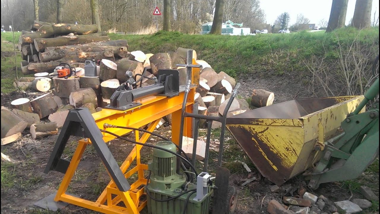 kloofmachine 17 ton met verstelbaar mes - YouTube