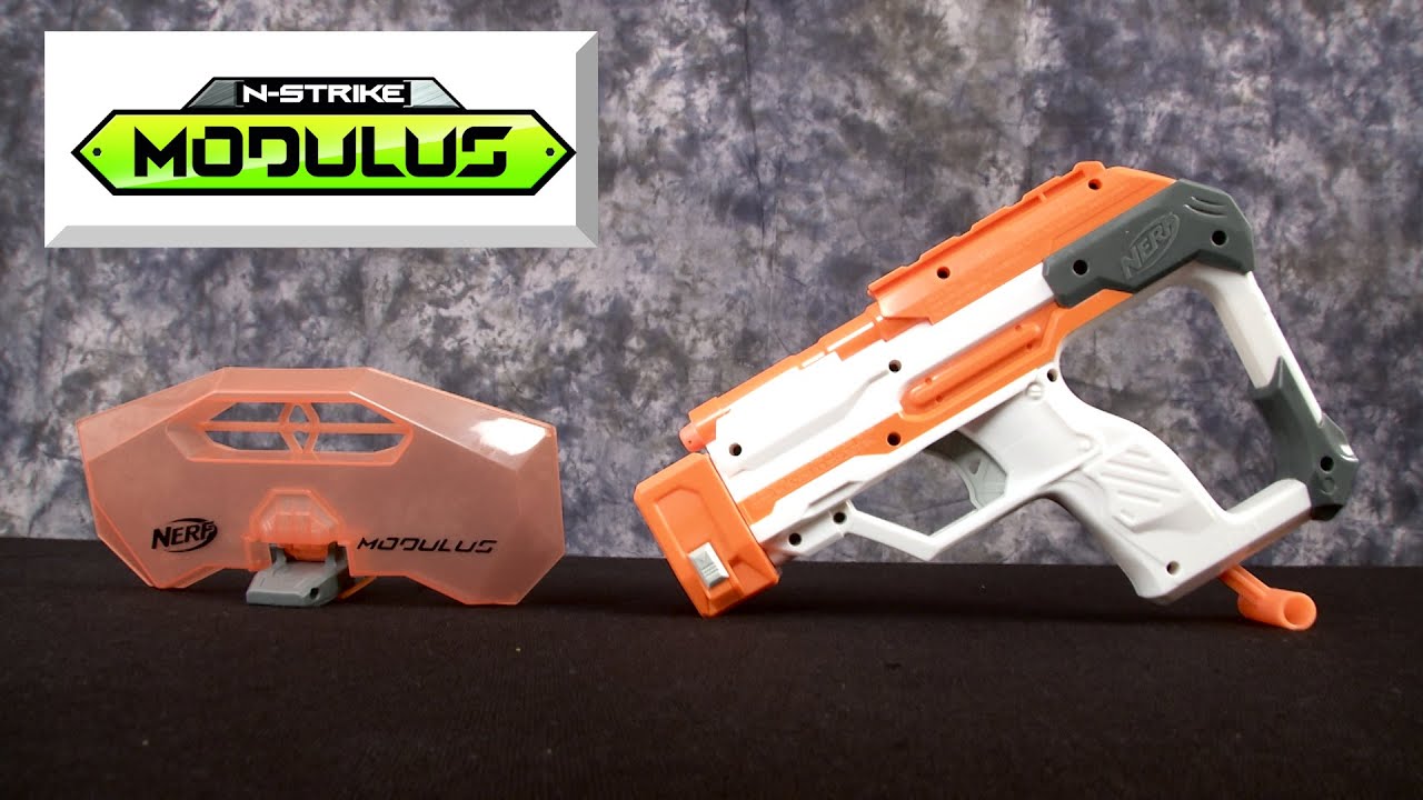 Nerf N-Strike Modulus Strike & Defend Upgrade Kit from Hasbro - YouTube