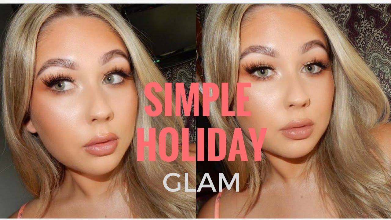 SIMPLE SUMMER EVERDAY GLAM HOLIDAY LOOK - YouTube