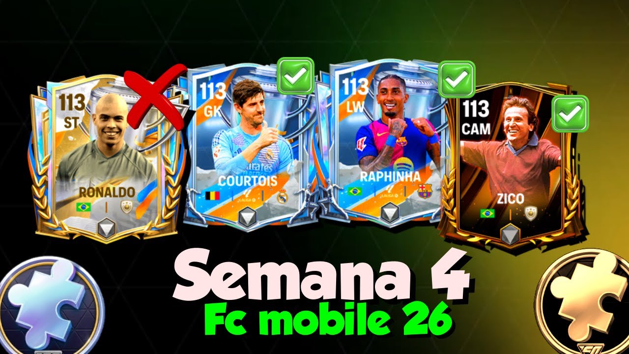 ️ Última semana Revelada (Galeria Semana 4) Aniversario Fc mobile 26 ...