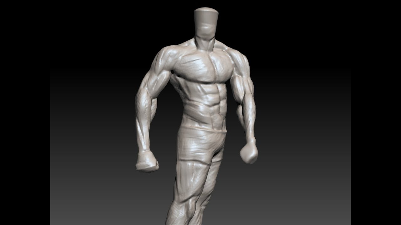 30 Minutes Zbrush Sculpting 44 Muscle 20 - YouTube