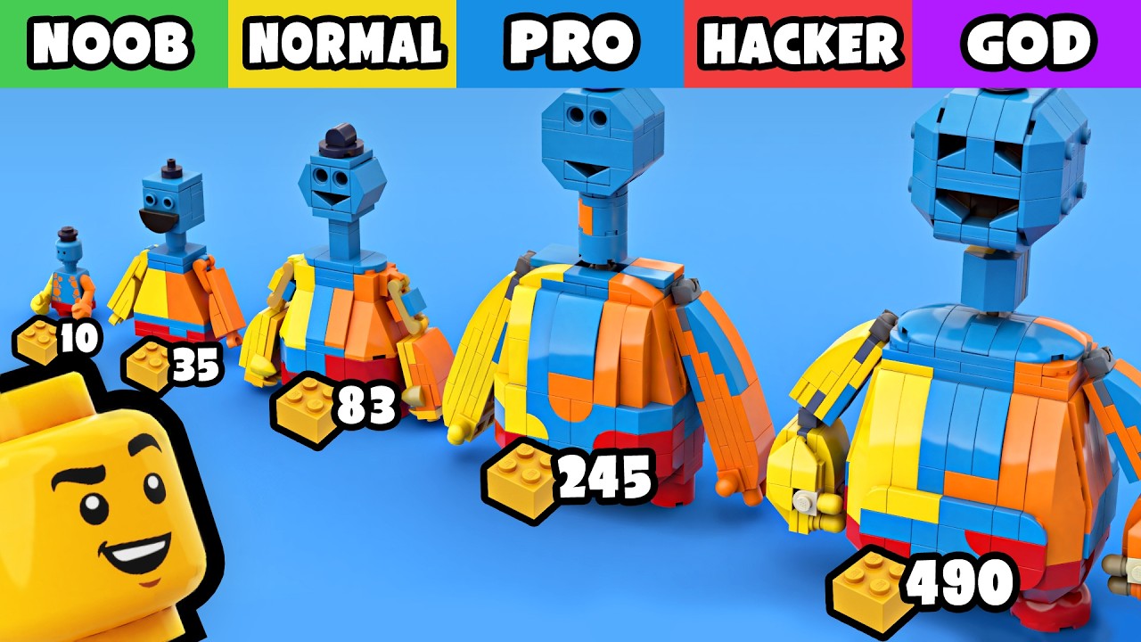 LEGO Poppy Playtime 4: How To Build 5 Versions of DOEY THE DOUGHMAN ...