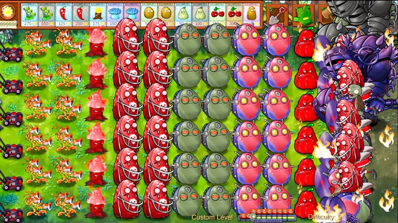 Pvz Fusion | Phoenix Threepeater+Machine Nuts Vs Abyssal+Armored ...