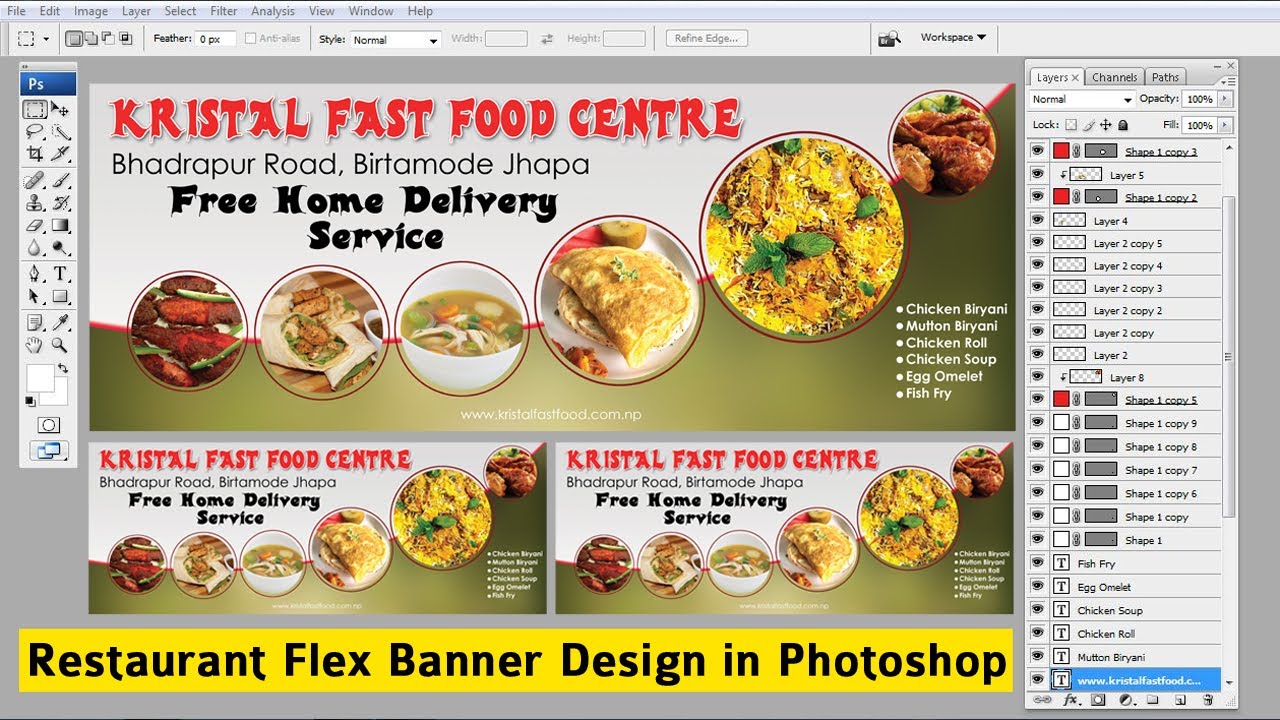 Restaurant Flex Banner Design In Adobe Photoshop Cs Food Flex Banner restaurant-flex-banner-design-in-adobe-photoshop-cs-food-flex-banner