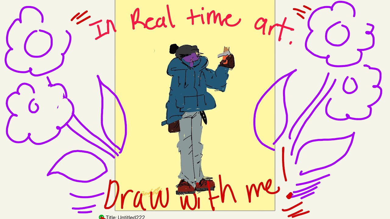 real time art! Come draw with me! - YouTube