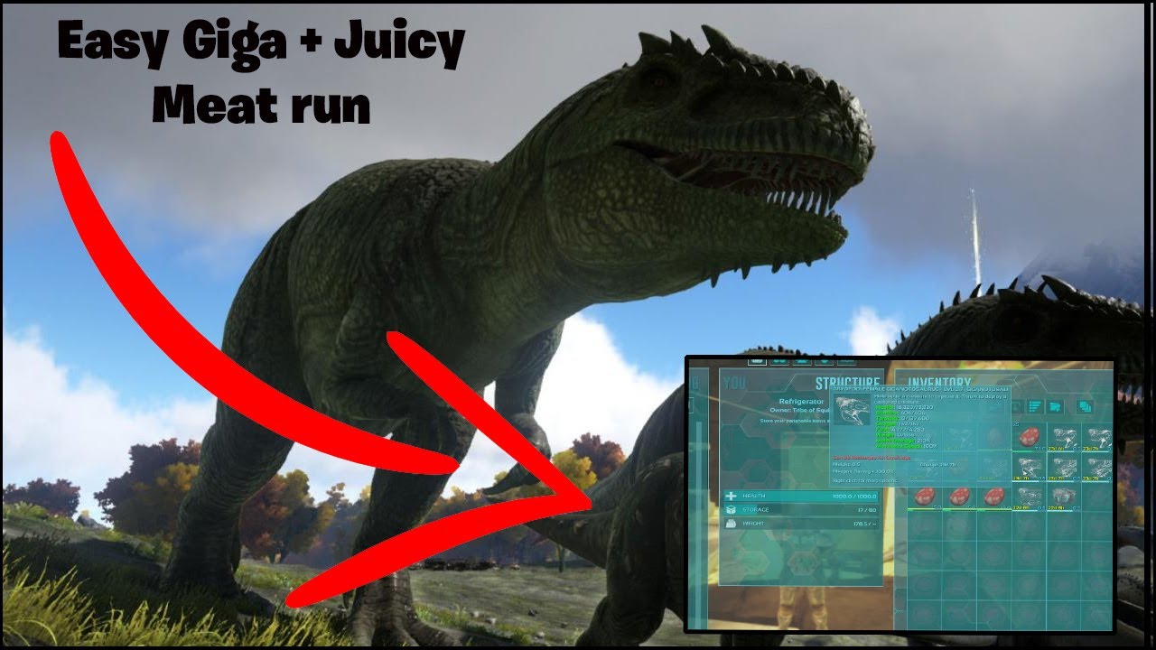 ARK EZ Giga + meat run - YouTube