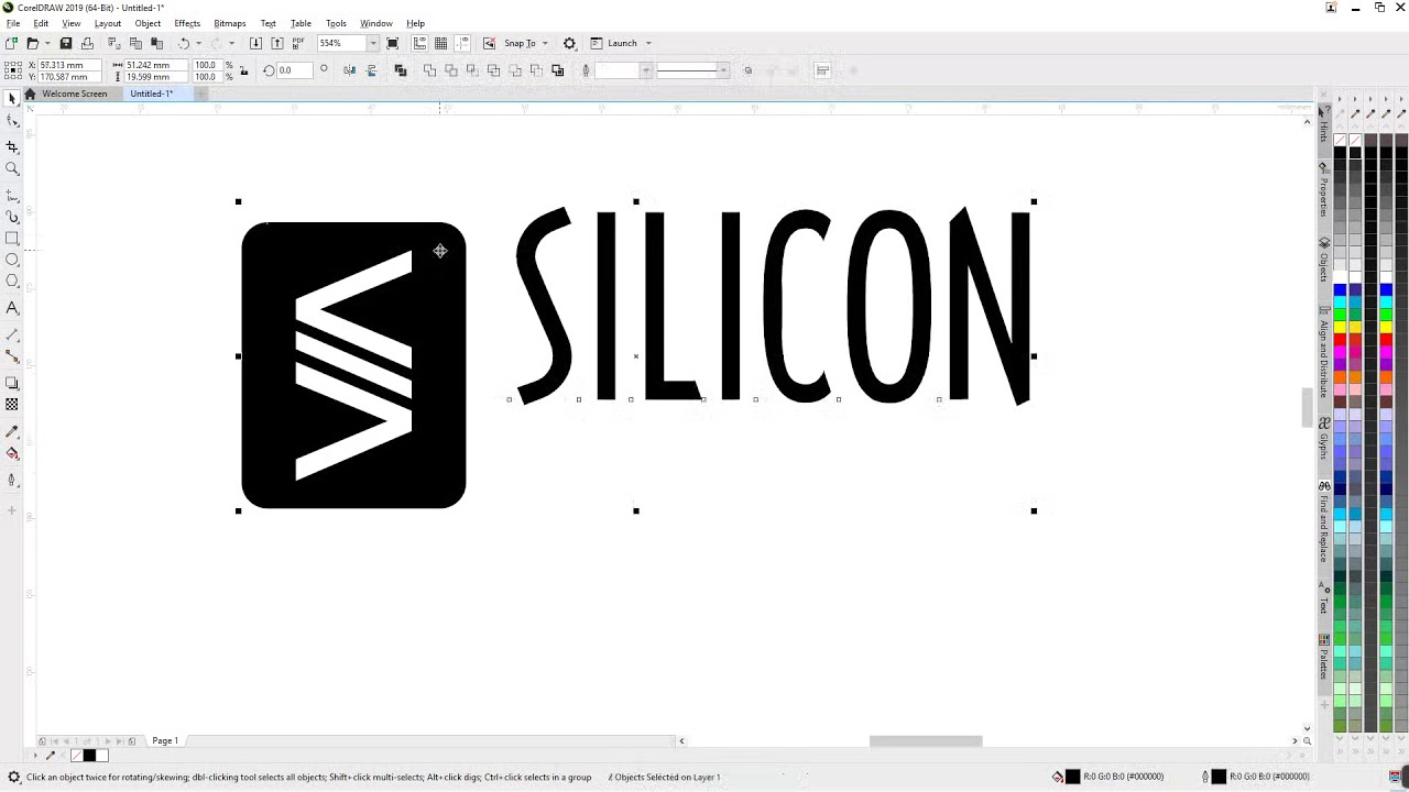 CorelDraw Tutorial Logo Design Tutorial - YouTube