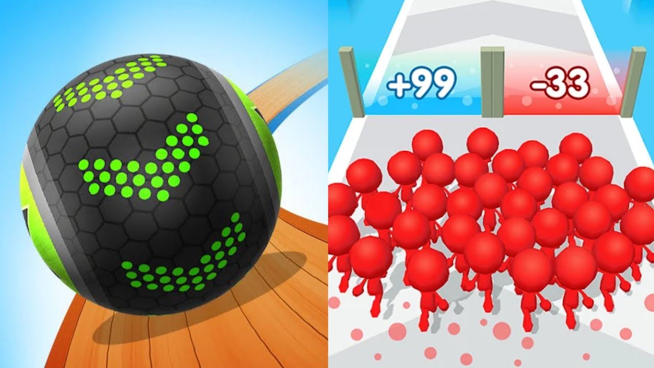 Going Balls vs Count Masters: Stickman Games - All Levels Gameplay ...