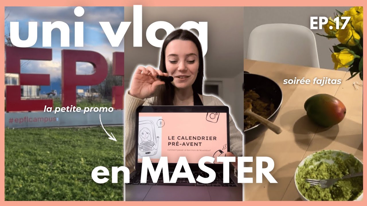 vlog d'une journée typique en MASTER (uni vlog) 📖 | Calendrier Pré ...