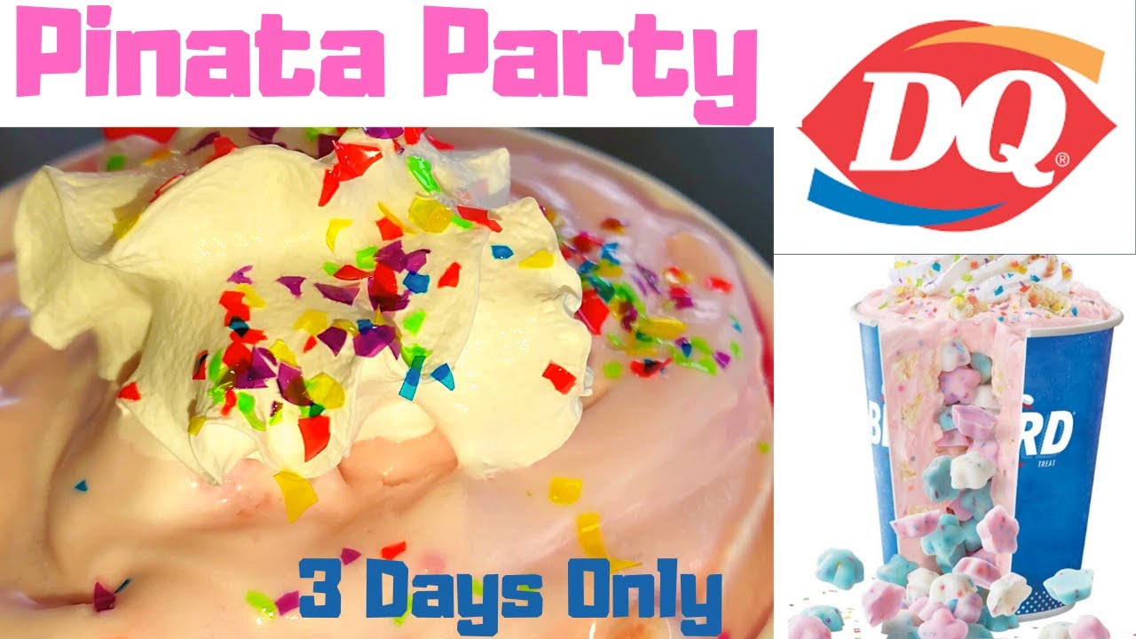 Dairy Queen Pinata Party Blizzard Review | Available 3 Days Only (while ...
